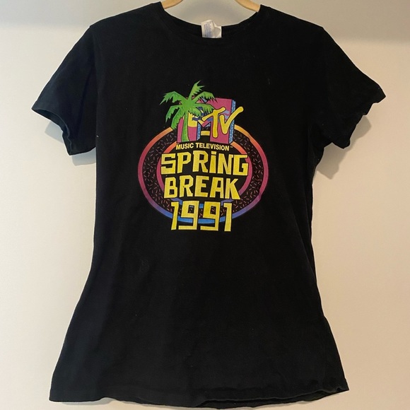 Tops | Rare Retro Find Mtv Spring Break 1991 | Poshmark